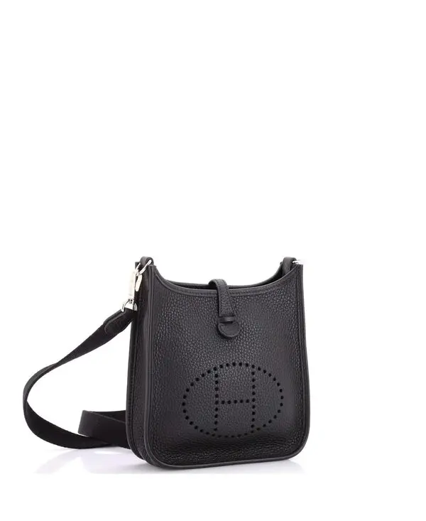 Hermès Tpm Evelyne Bag Gen Iii Clemence - Black