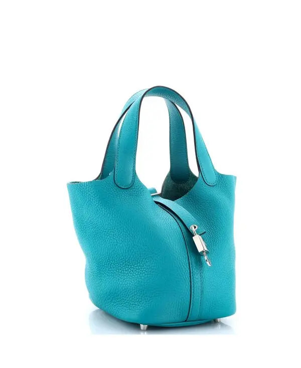 Hermès Picotin Lock Pm Bag Clemence - Blue