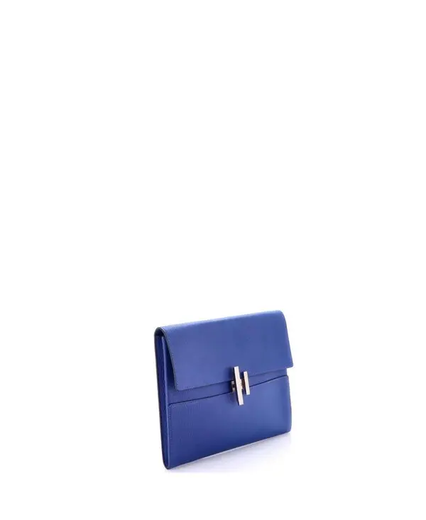 Hermès Cinhetic Clutch Chevre Mysore - Blue