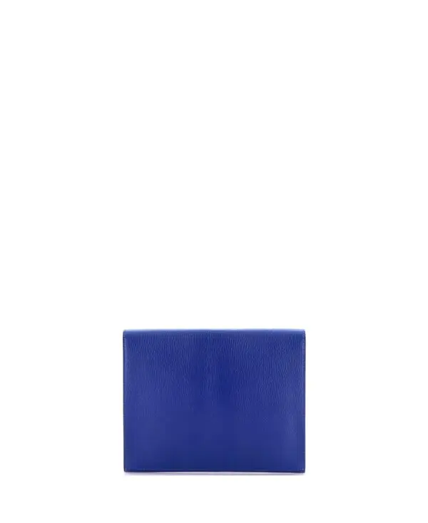 Hermès Cinhetic Clutch Chevre Mysore - Blue