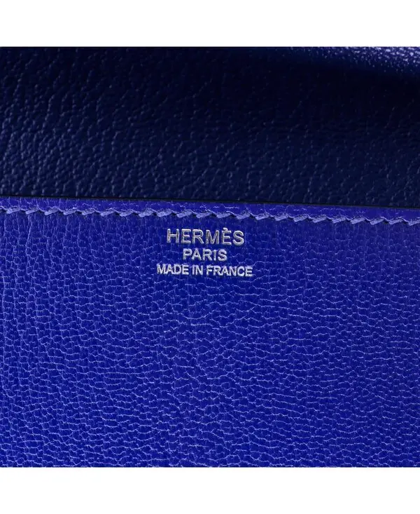 Hermès Cinhetic Clutch Chevre Mysore - Blue