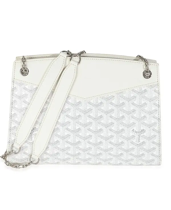 GOYARD Rouette Structure Pm Canvas Handbag - White