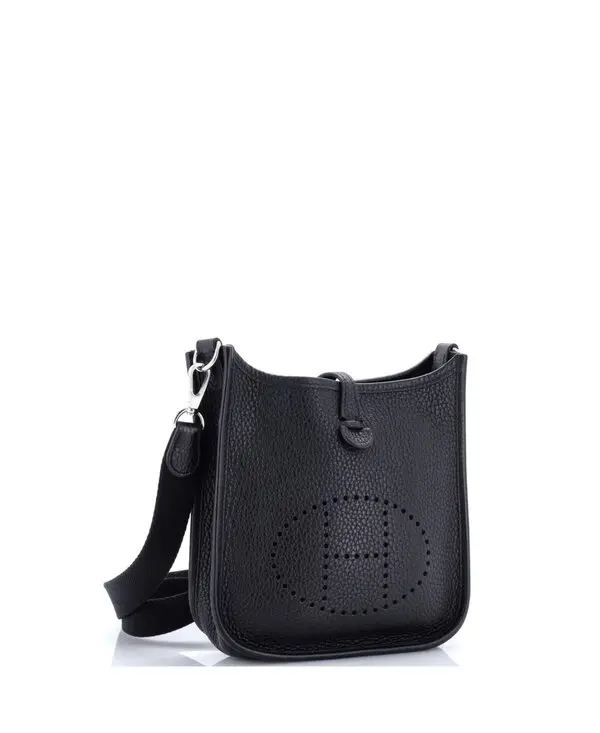 Hermès Tpm Evelyne Bag Gen Iii Clemence - Black
