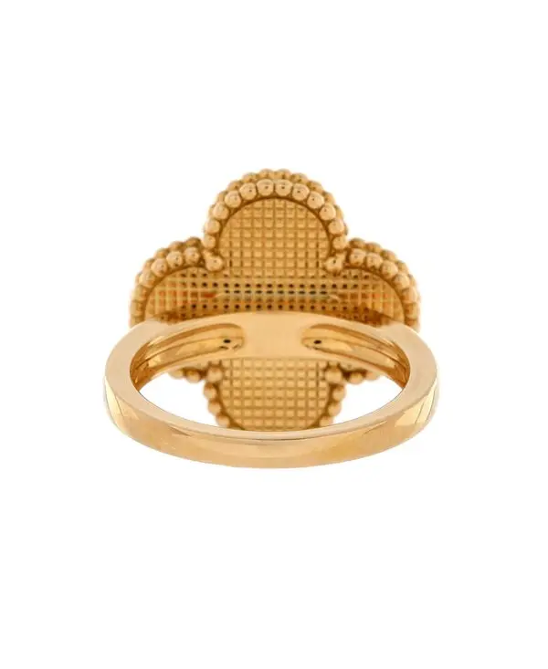 VAN CLEEF & ARPELS Magic Alhambra Ring With Malachite