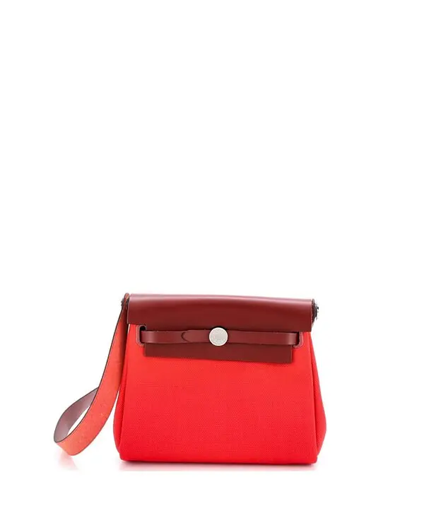 Hermès 20 Herbag Zip - Red