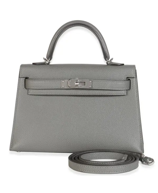 HERMES Mini Kelly Ii 20 Leather Handbag
