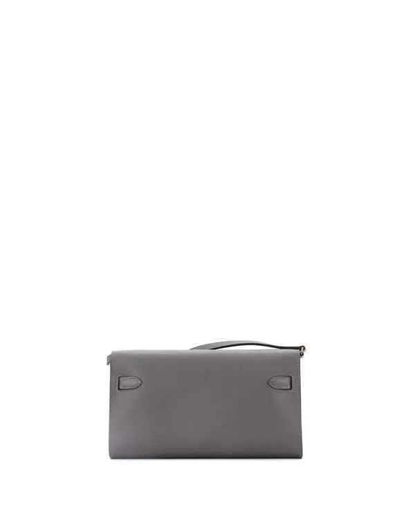 Hermès Kelly To Go Wallet Evercolor - Gray