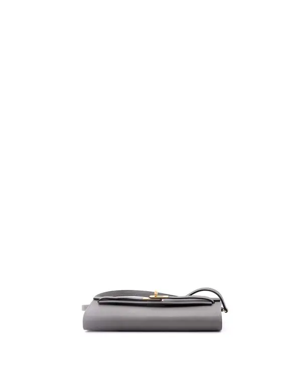 Hermès Kelly To Go Wallet Evercolor - Gray