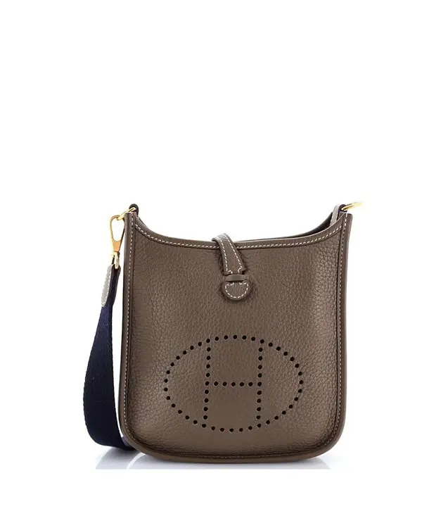 Hermès Tpm Evelyne Bag Gen Iii Clemence - Gray