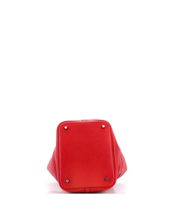 Hermès Mm Picotin Lock Bag Clemence - Red
