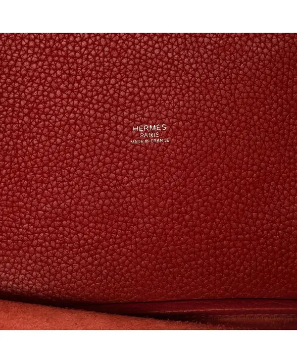 Hermès Mm Picotin Lock Bag Clemence - Red