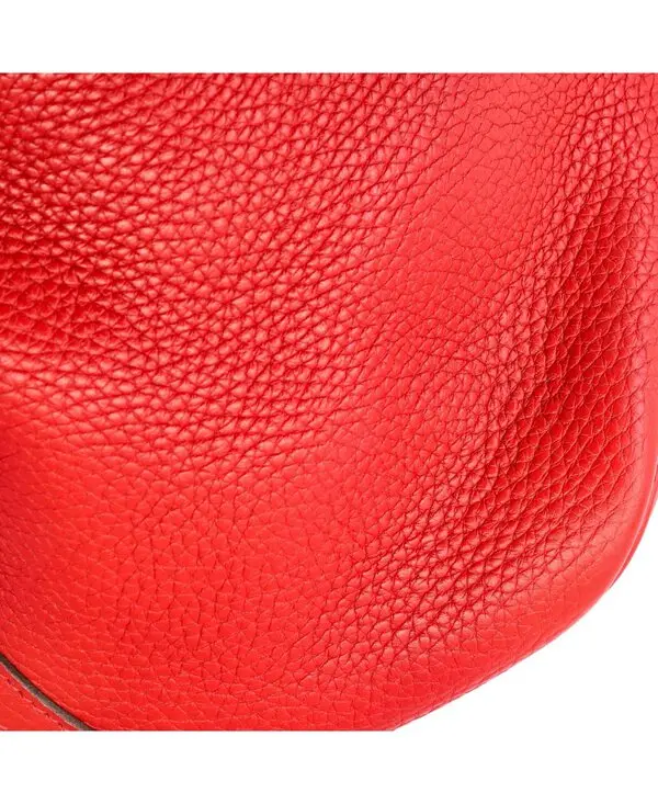 Hermès Mm Picotin Lock Bag Clemence - Red