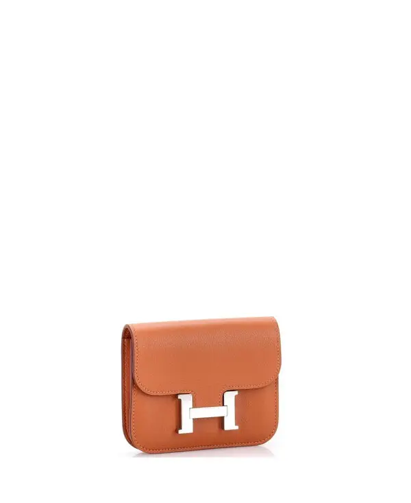 Hermès Constance Slim Wallet Evercolor - Brown