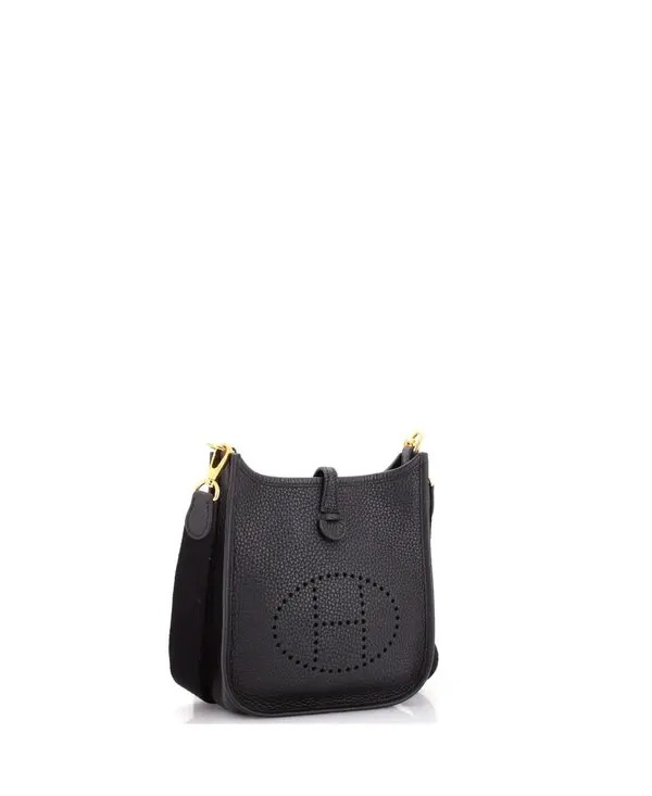 Hermès Tpm Evelyne Bag Gen Iii Clemence - Black