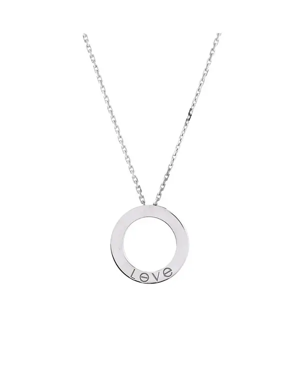 CARTIER Love Pendant Necklace - K White Gold