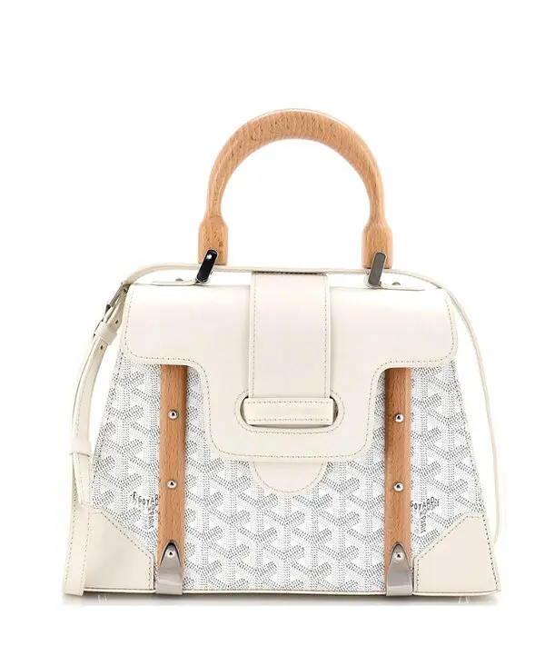 GOYARD Pm Saigon Top Handle Bag - White
