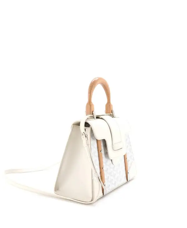 Goyard Pm Saigon Top Handle Bag - White