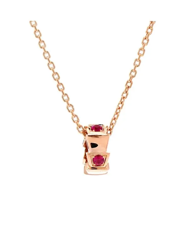 BVLGARI Serpenti Viper Pendant Necklace - Pink