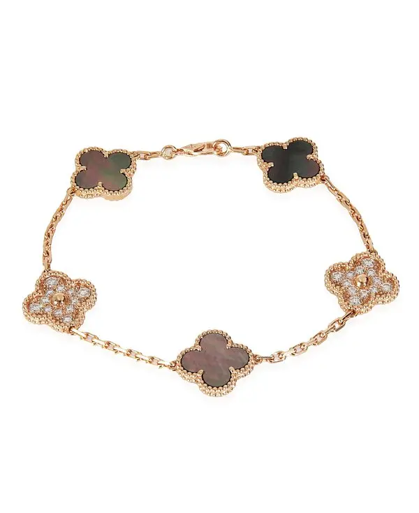 VAN CLEEF & ARPELS Vintage Alhambra 18k Bracelet - Rose Gold