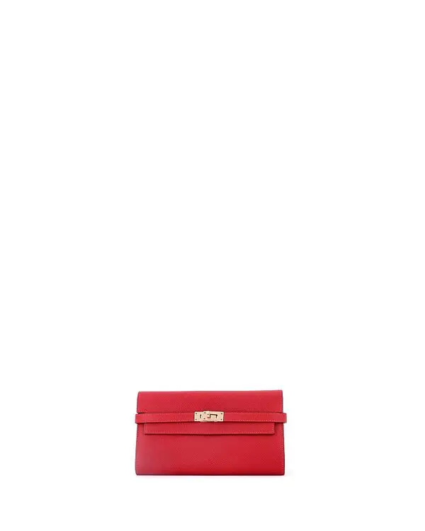 Hermès Long Kelly Wallet Epsom - Red