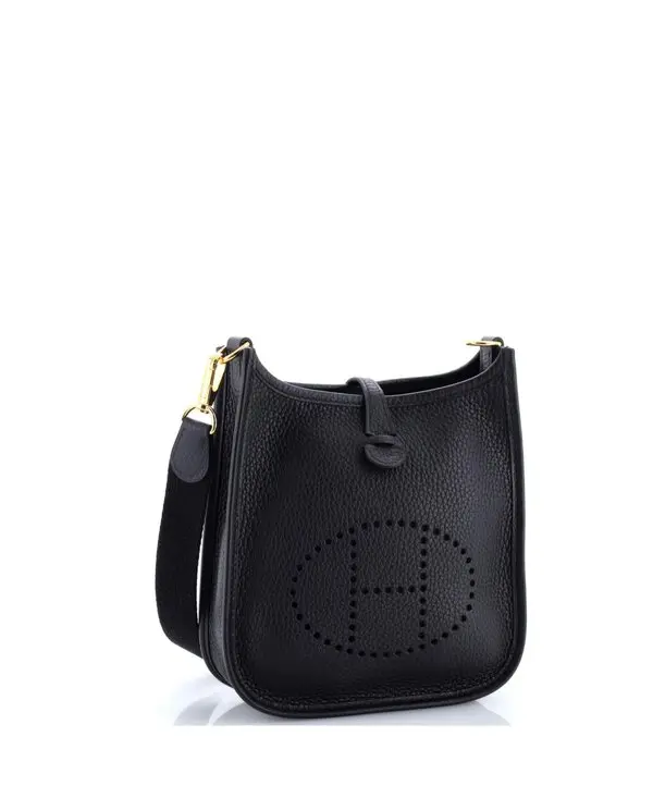 Hermès Tpm Evelyne Bag Gen Iii Clemence - Black
