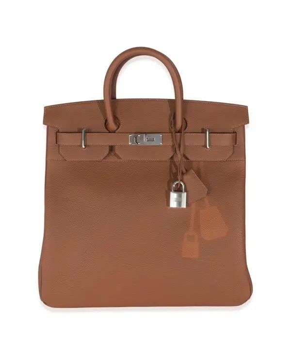 HERMES Hac Birkin 40 Leather Handbag