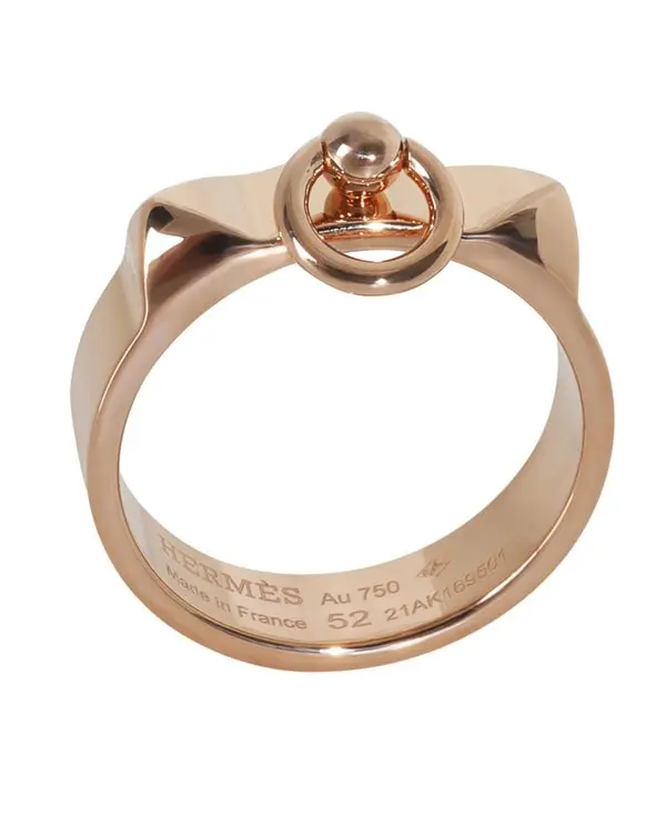 HERMES Small Model Collier De Chien 18k Ring