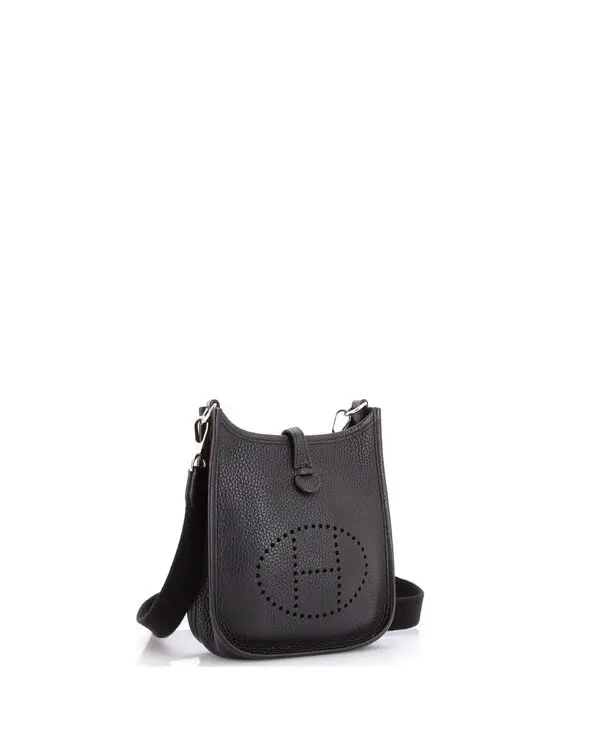 Hermès Tpm Evelyne Bag Gen Iii Clemence - Black
