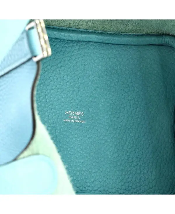Hermès Pm Picotin Lock Bag Clemence - Blue