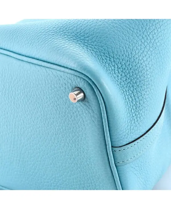 Hermès Pm Picotin Lock Bag Clemence - Blue