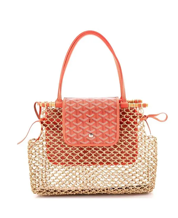 GOYARD Aligre Bag Raffia Net With Coated Canvas