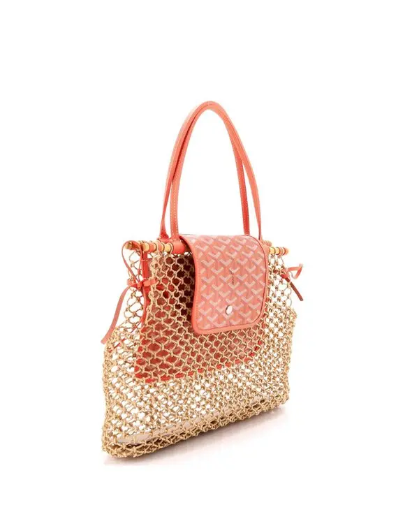 GOYARD Aligre Bag Raffia Net With Coated Canvas