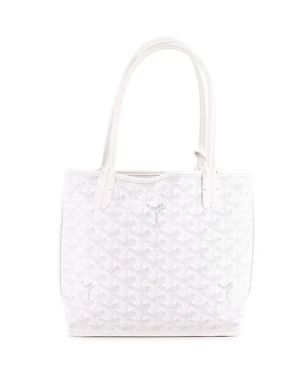 Goyard Anjou Reversible Tote Coated Canvas - White