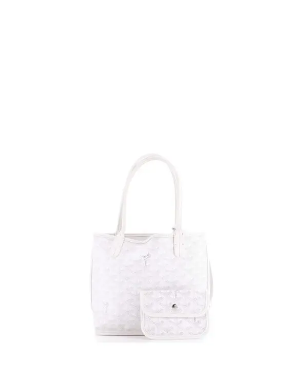 Goyard Anjou Reversible Tote Coated Canvas - White