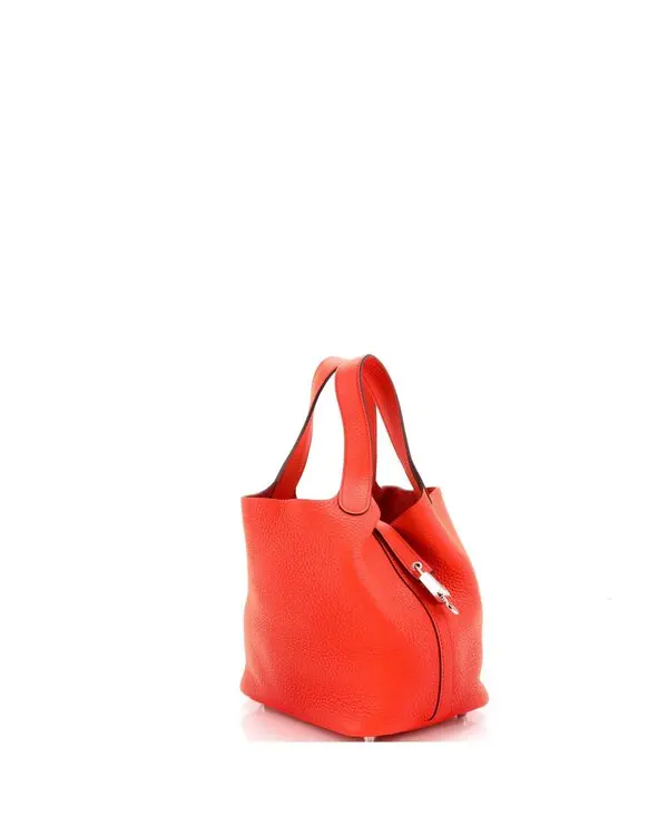 Hermès Pm Picotin Lock Bag Clemence - Orange