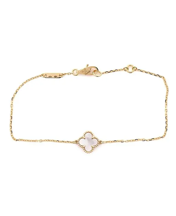 VAN CLEEF & ARPELS Sweet Alhambra Bracelet 18k Gold And Mother Of Pearl - K Gold