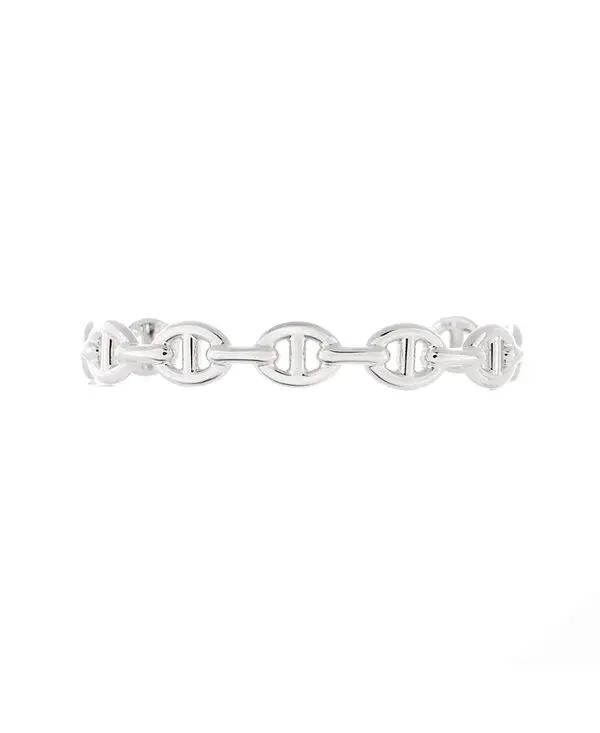 HERMES Medium Chaine D'ancre Enchainee Cuff Bracelet - Sterling Silver
