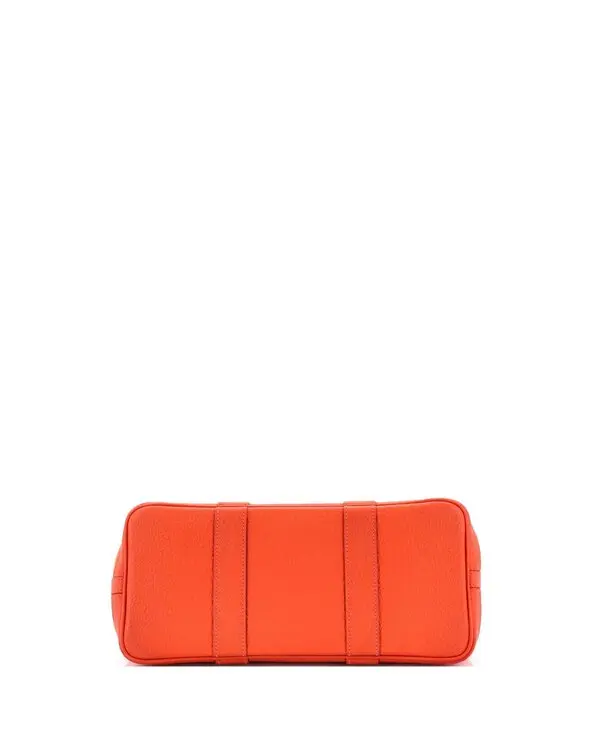 Hermès 30 Garden Party Tote Toile And Leather - Orange
