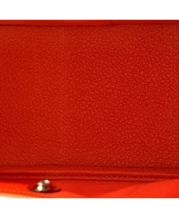 Hermès 30 Garden Party Tote Toile And Leather - Orange