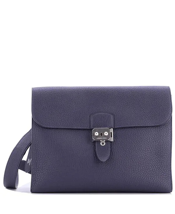 Hermès 29 Sac A Depeches Messenger Bag Togo - Blue