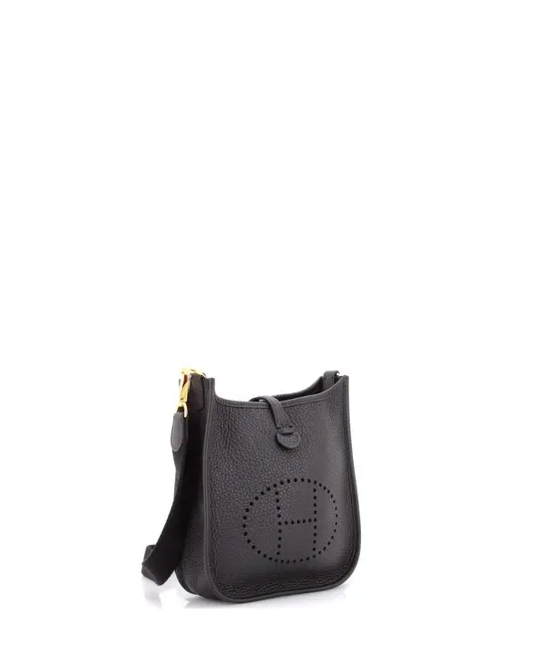 Hermès Tpm Evelyne Bag Gen Iii Clemence - Black