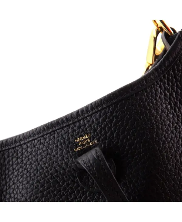 Hermès Tpm Evelyne Bag Gen Iii Clemence - Black