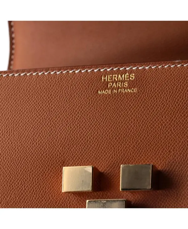 Hermès 17 Mosaique Au 24 Bag Madame - Brown