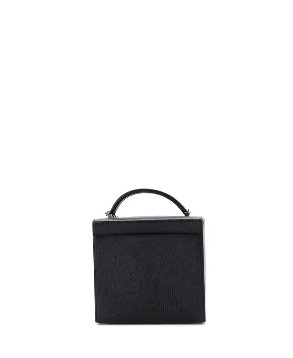 Hermès Cinhetic Top Handle Bag Verso Chevre Mysore - Black