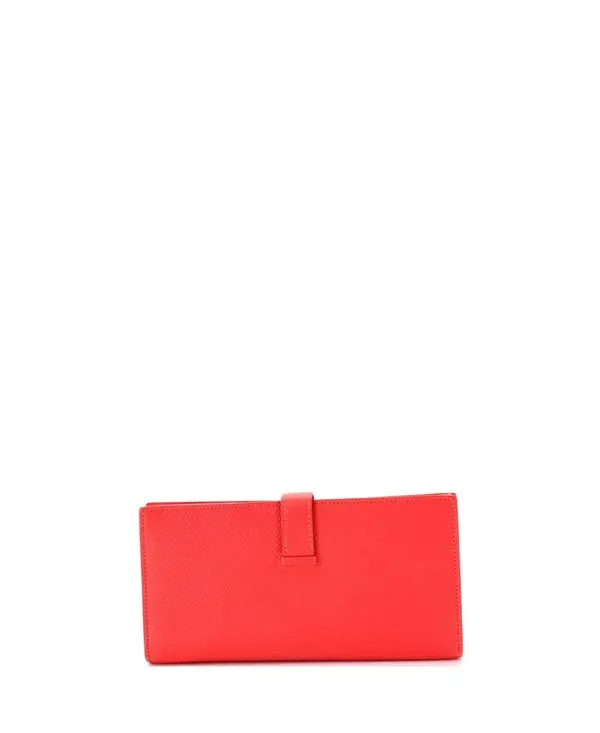 Hermès Long Bearn Wallet Epsom - Red