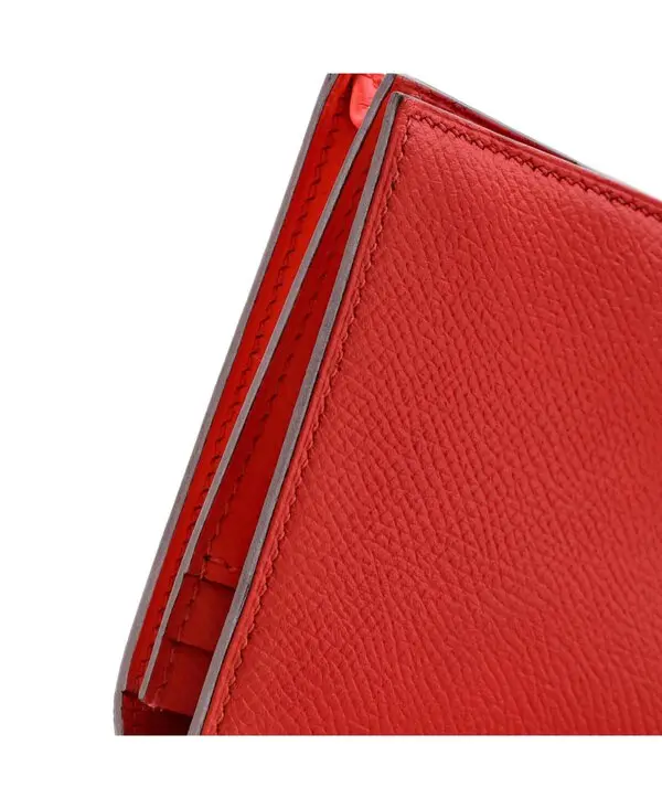 Hermès Long Bearn Wallet Epsom - Red