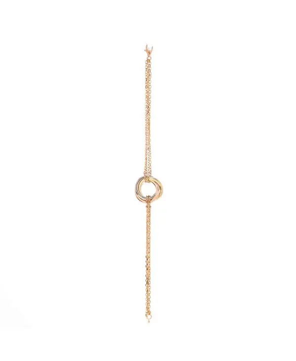 CARTIER Trinity 4 Chain 18k Tricolor Bracelet
