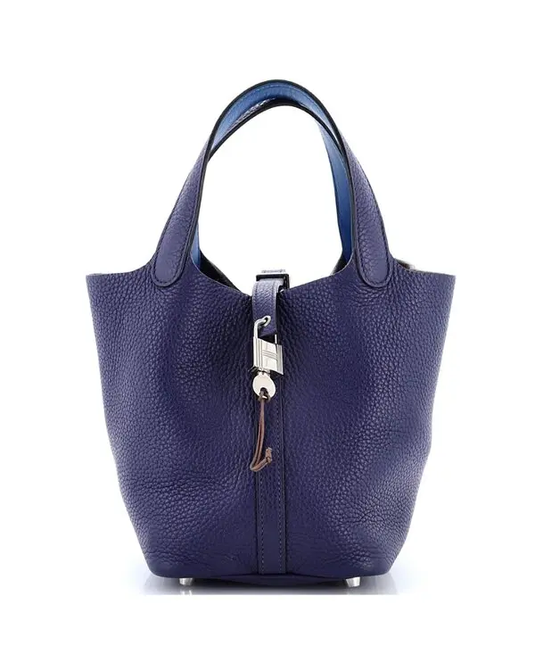 HERMES Pm Eclat Picotin Lock Bag Clemence With Swift