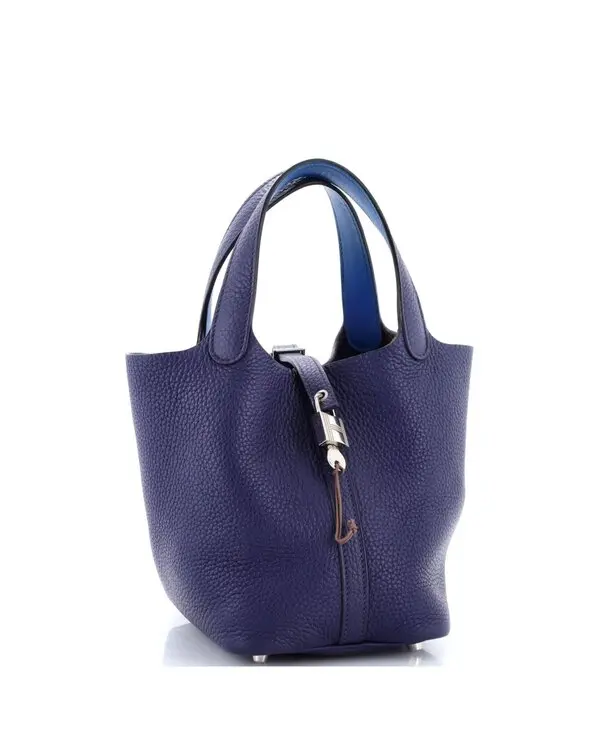 HERMES Pm Eclat Picotin Lock Bag Clemence With Swift