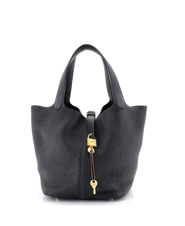 HERMES Mm Picotin Lock Bag Clemence